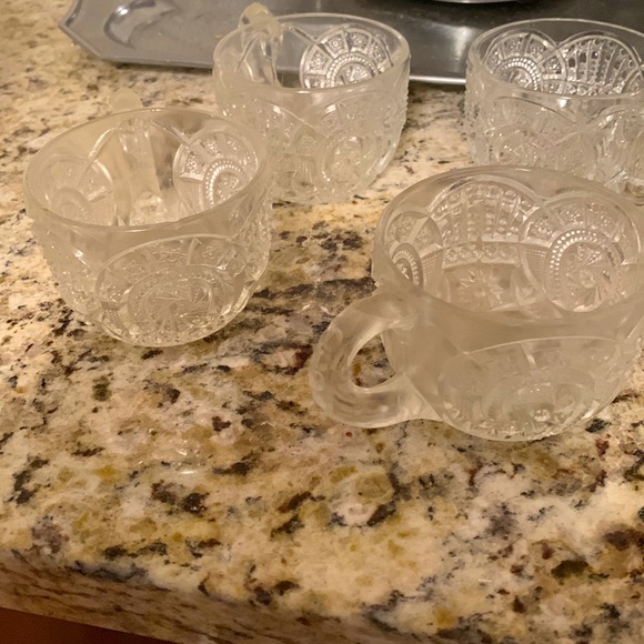 Anchor Hocking | Dining | Depression Glass Punch Bowl Cups 4 In All ...